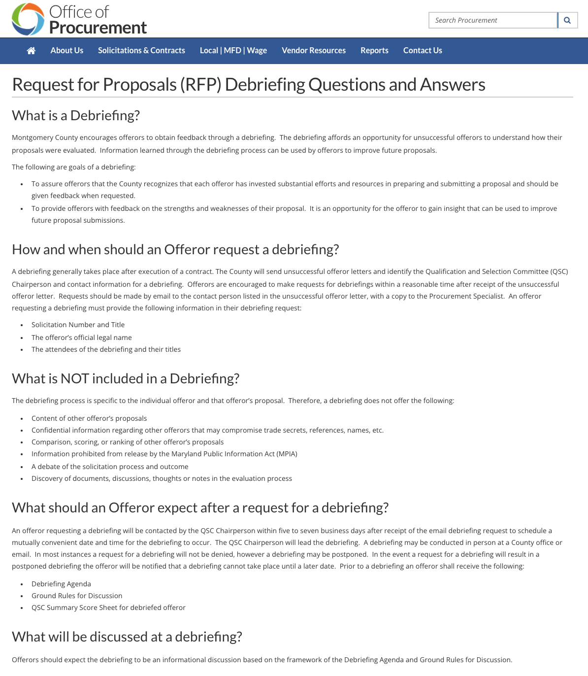 RFP Debriefs: Key to Vendor Relationship Success